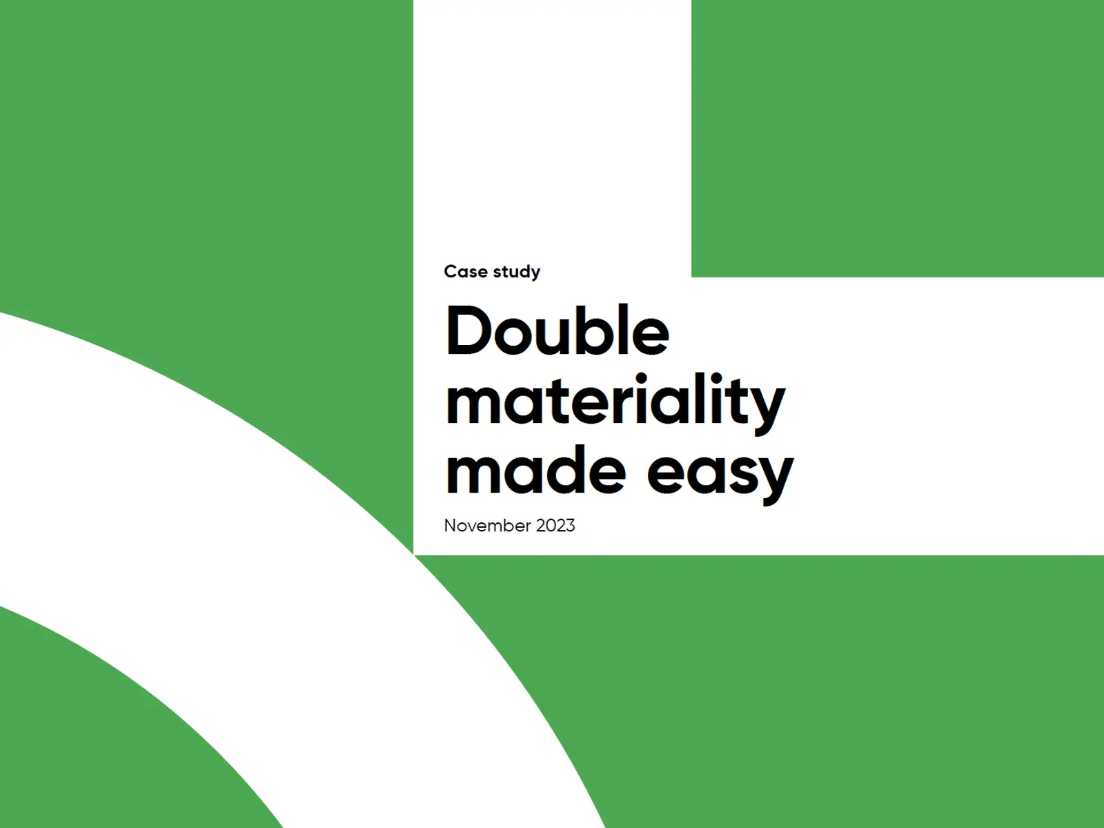 Double materiality made easy | Koan